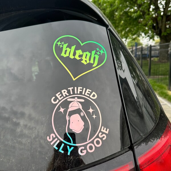 BLEGH Heart Decal - Etsy