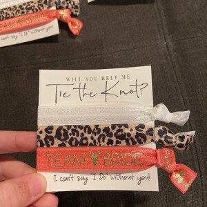 She's Getting Hitched Bachelorette Party Favors Hair Tie | Etsy
