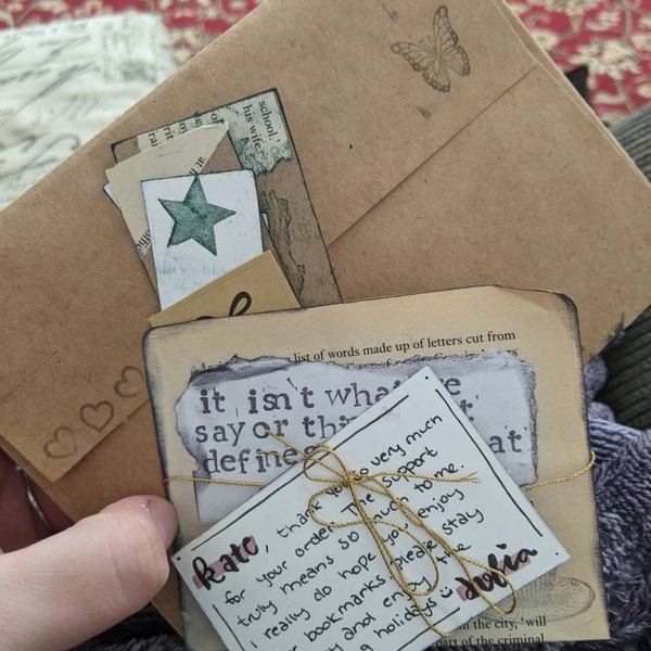 Vintage and Botanical Handmade Postcards | Cottagecore Crafting - Etsy