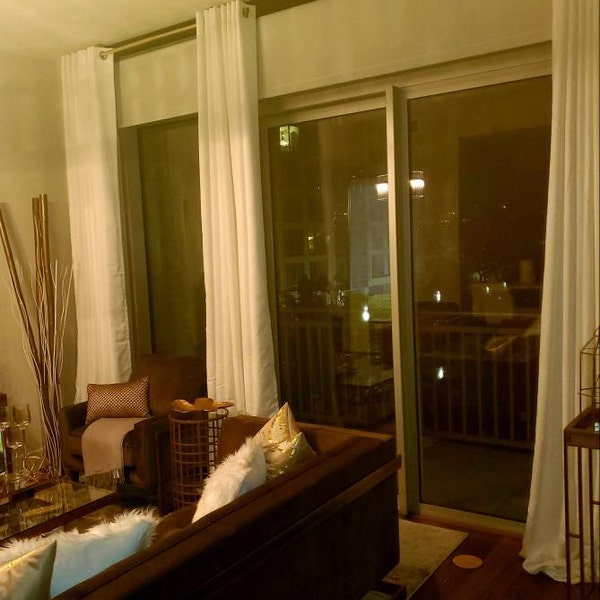 Extra Long Faux Velvet Curtain (1 Panel) With Grommet Top 8-24 Ft Long ...
