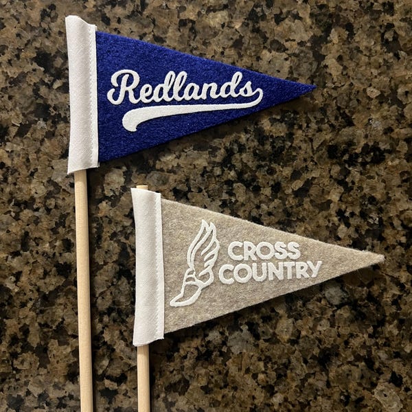 Custom Mini Pennant, Waving Hand Flag, Small Triangle Pennant Flag ...