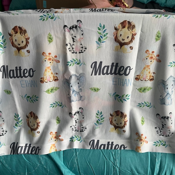 Safari Swaddle, Safari Animal Theme, Baby Shower Jungle Theme ...