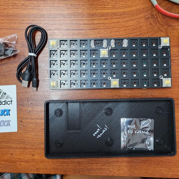 Pabile DIY P40 40-key 4x10 Grid Programmable Wired RP2040 or BLE ...