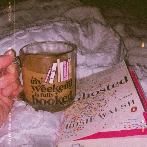 Book Lover Glass Coffee Mug . My Weekend is Booked Mug . Glass Mug ...