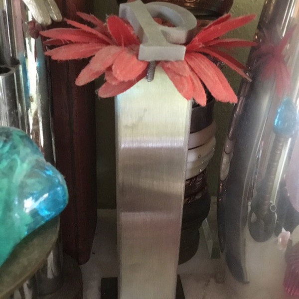 Metal Vase, Welded Bud Vase, Steampunk Vase, Forever Rose Vase for ...