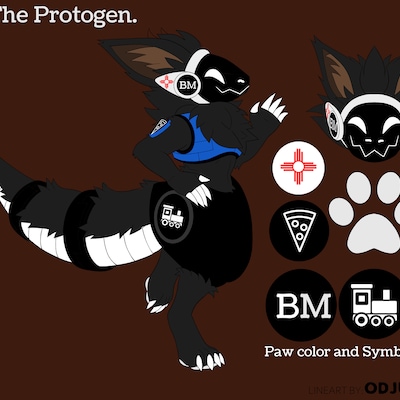 Protogen Furry Reference Sheet / Adoptable Base Kit - Etsy