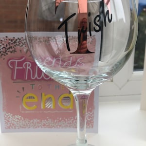 Personalised friends Theme Gin Glass Gift Birthday Hen | Etsy UK
