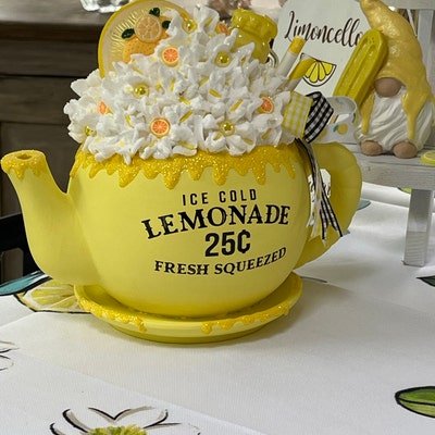 Lemon Themed Set Easy Peasy Lemon Squeezy Lemon Decor - Etsy