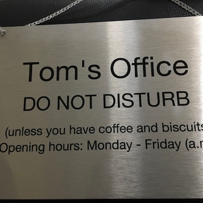 DOUBLE-SIDED Hanging Metal Signs: Add Text to REVERSIBLE Personalized ...