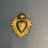 Sacred Heart, Milagro Heart, Antique Gold Heart Box, Catholic Heart ...