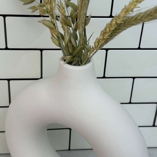 Small White Ceramic Face Vase - Female Head Vase - Face Art Vases ...