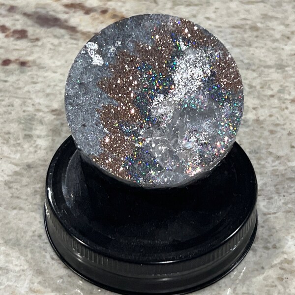 Geode Vent Clip Freshies, 2 Round Freshies, Crystals, Glitter and Stone ...