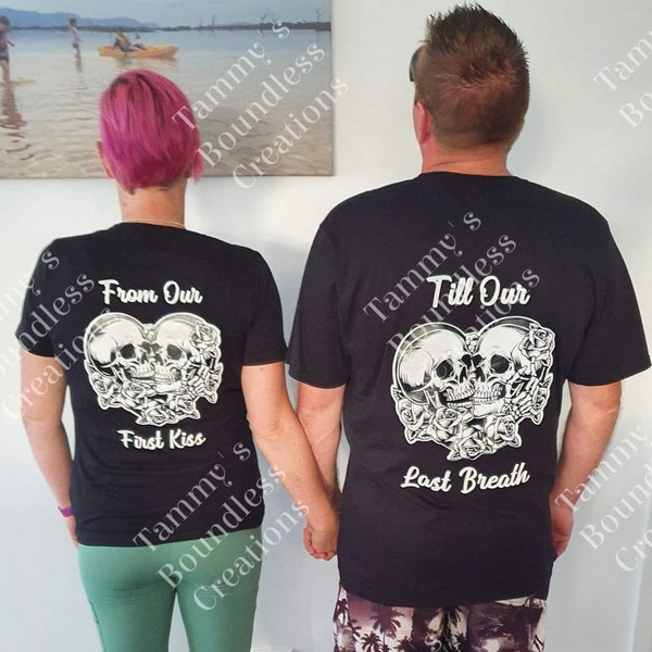 Skull Lovers SVG | Dead Skeleton Love SVG | Gothic Heart Decal Shirt ...