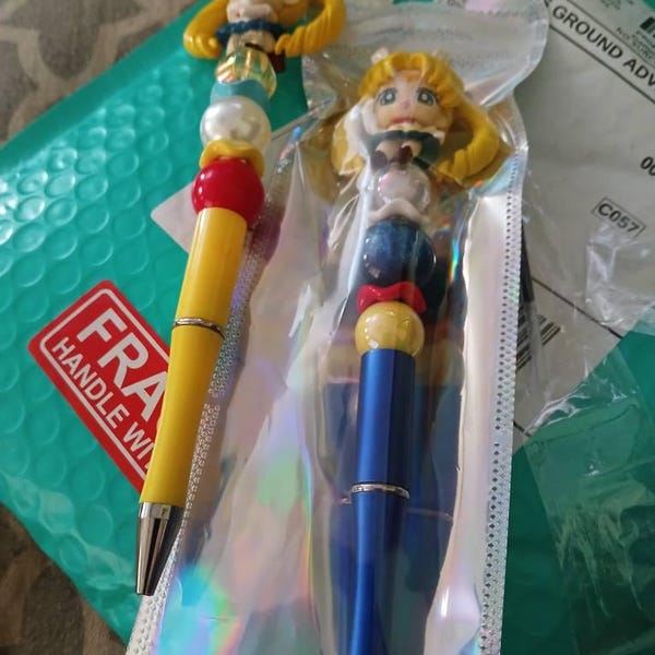 Beaded Pens With Care Bears Toppers - Etsy