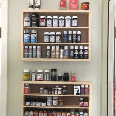 2 Pack Paint Shelves - Etsy