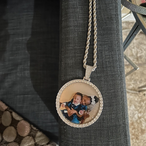 Custom Picture Necklace, Personalized Necklace With Photo, Engraving ...