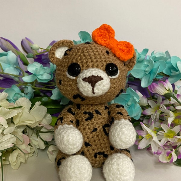 Amigurumi Leopard PDF Crochet Pattern, Safari Amigurumi Animal Pattern ...