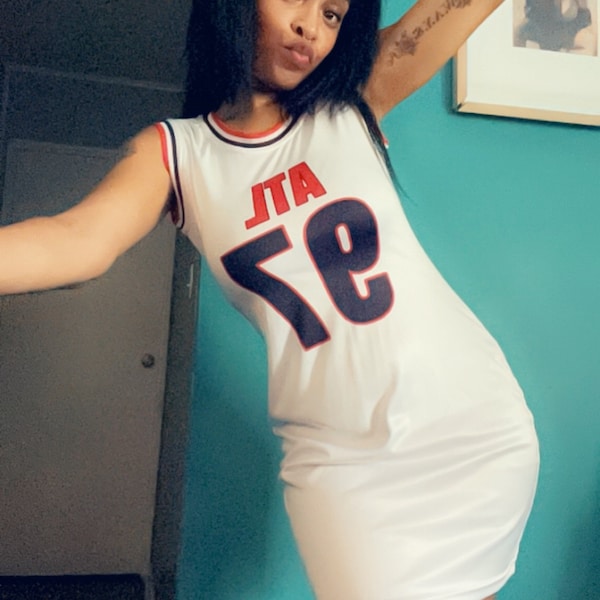 Custom Name Number Jersey Dress, Women Basketball Jersey Dress, Ladies ...