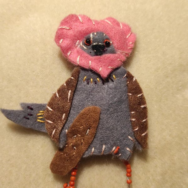 Pedro the Felt Pigeon – PDF Sewing Pattern | Bird Toy With Charms ...