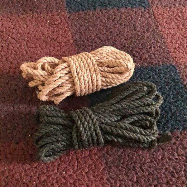Jute Bondage Rope - Black - Etsy