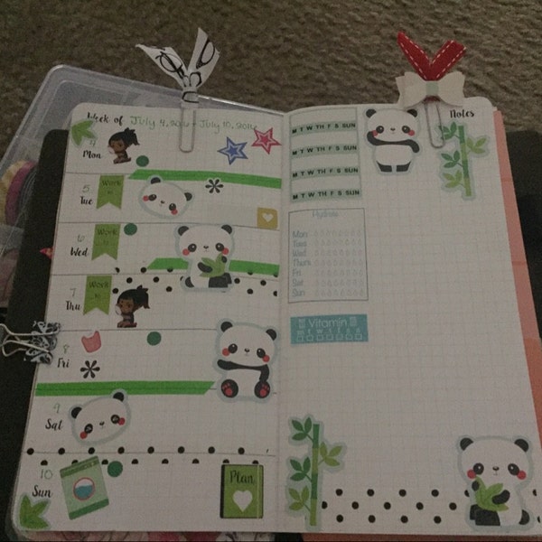 Midori Insert Weekly Calendar A5 Regular Wide B6 Personal A6 Pocket FN ...