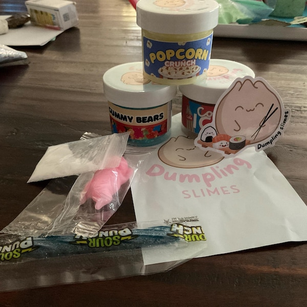 Movie Night Slime Kit: Popcorn, Gummy Bear, Cola Icee Slimes - Etsy