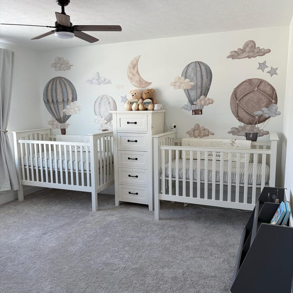 Cute Bunny Decals | Peel and Stick Rabbit Decals | Animals Wall Mural ...
