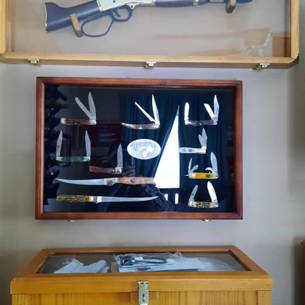 Pistol Display Case 9x12x3 Wall Mount - Etsy