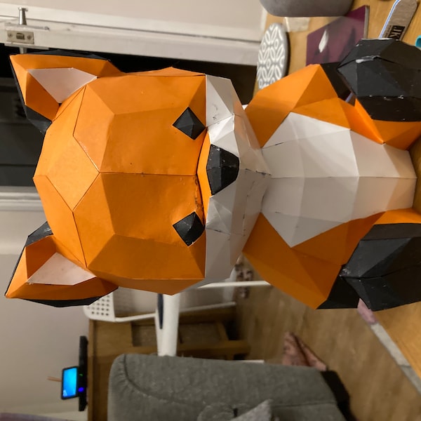 Fox Papercraft, 3d Printed, DIY Craft, for Cricut or Silhouette Cameo ...