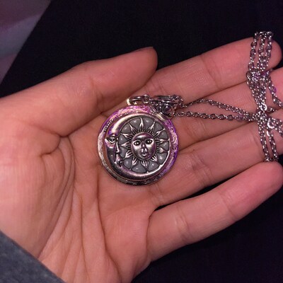 Sun and Moon Locket Necklace Great Gift Birthday Christmas Stocking ...