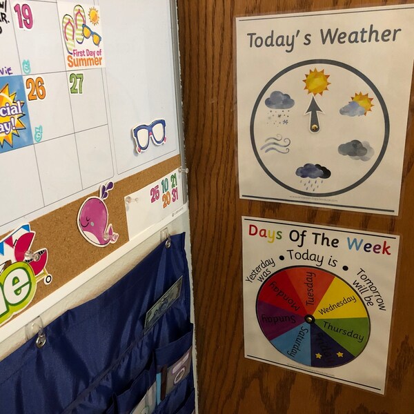 Days of the Week Wheel & Tracing Worksheet, Homeschool Printable ...