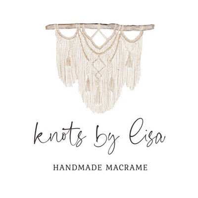 Editable Premade Logo Design Boho Business Logodiy Macrame - Etsy