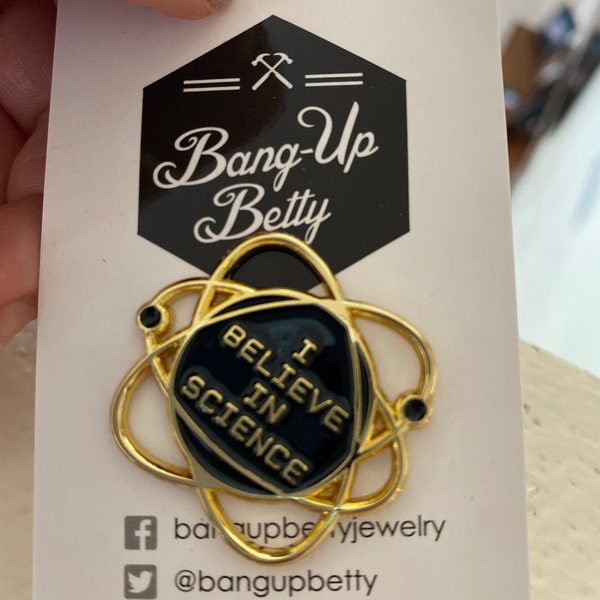 I Believe in Science Enamel Lapel Pin - Etsy