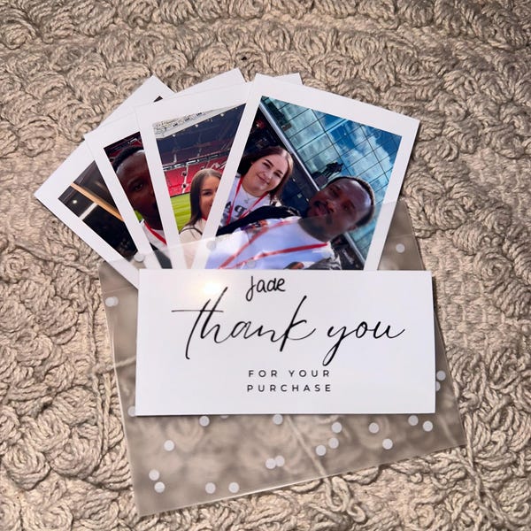 Photo Place Card With Ribbon, Party Place Cards, Wedding Table Place ...