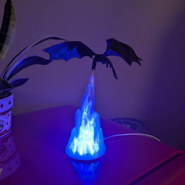 Color Changing Fire Breathing Dragon Lamp - Etsy