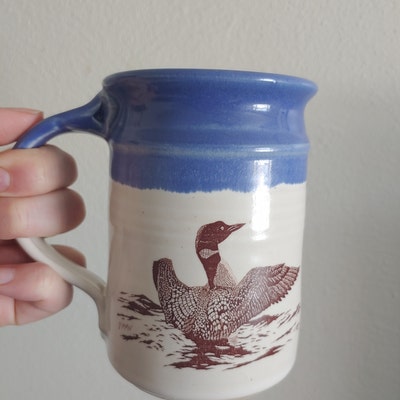Loon Mug, Bird Pottery, Animal Lovers Pottery - Etsy
