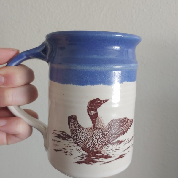 Loon Mug, Bird Pottery, Animal Lovers Pottery - Etsy