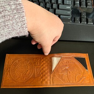 Handmade Mexican Hand Tooled Laced Leather Men's Wallets - Etsy