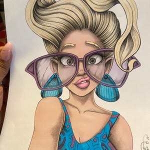 Camille / Kevin Teoart / Coloring Page / Grayscale Illustration - Etsy