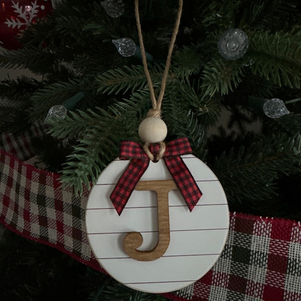 Personalized Reindeer Stall Ornament Wooden - Etsy