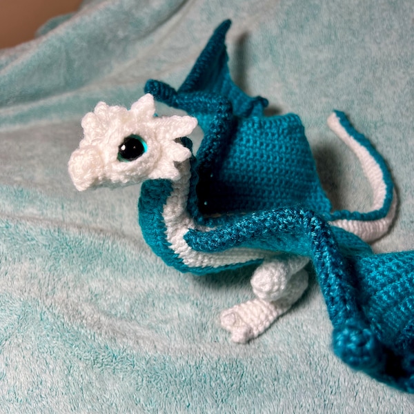 Small Wyvern Crochet Pattern by Crafty Intentions Downloadable DIGITAL ...