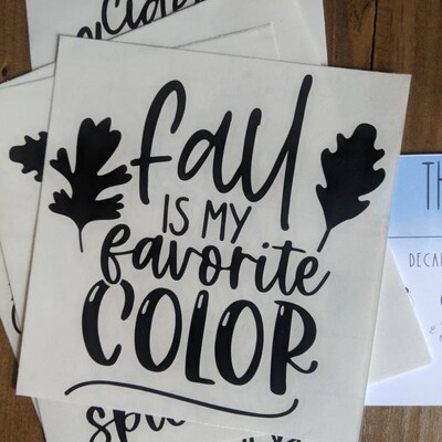 Fall Vinyl Decal Permanent Vinyl Decal Happy Harvest Vinyl Decal ...