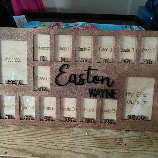 School Years Photo Frame, Senior Picture Gift, Preschool Graduation ...