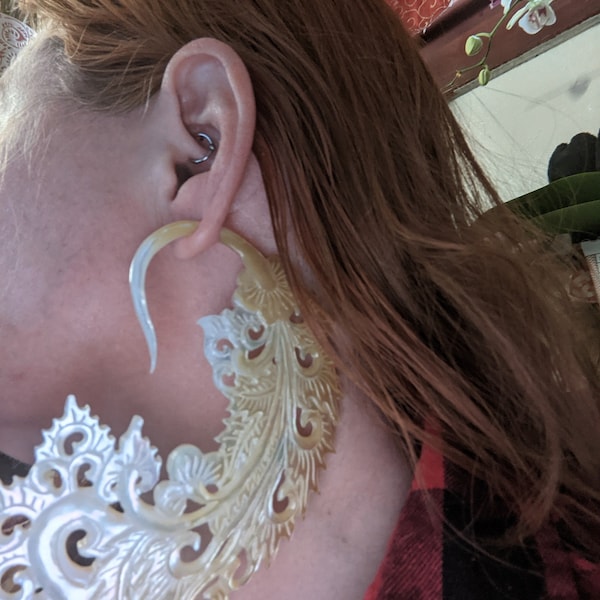 6 Gauge Ear Plugs Orchid - Etsy