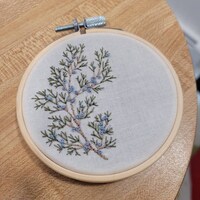 Embroidery Kit: Juniper, DIY Kit for Beginner or Intermediate Skill ...