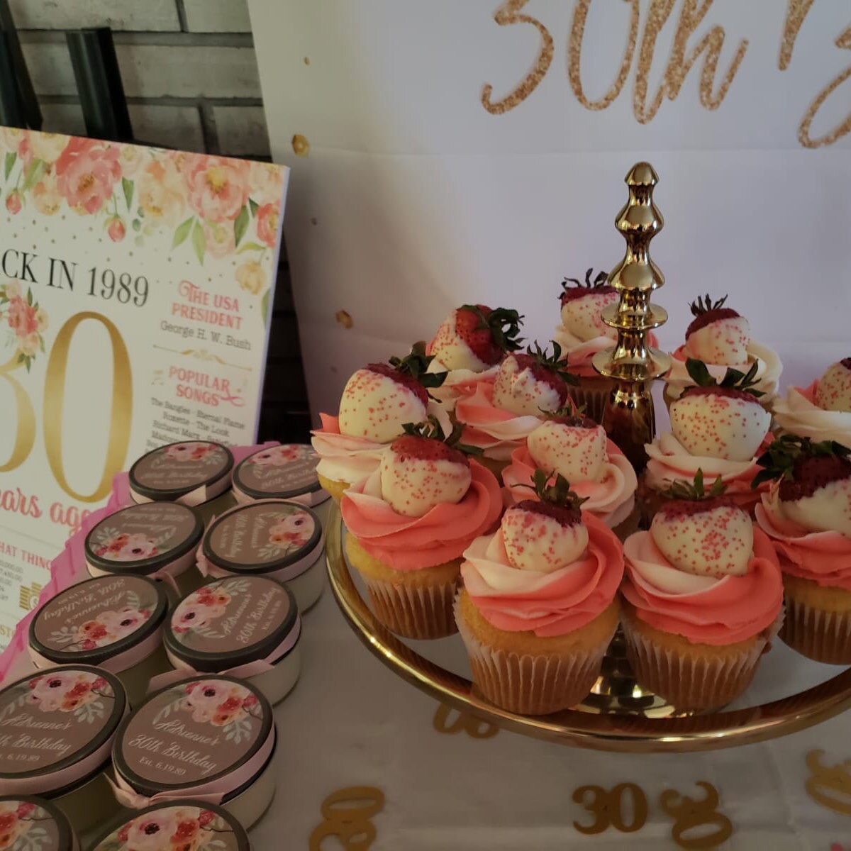 30th Birthday Party Favors Bouquet Design Soy Candle Favor 30th-birthday-party-favors-bouquet-design-soy-candle-favor