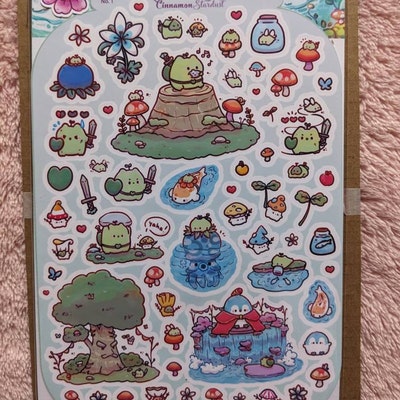 Glitter Textured the Adventures of Sprout the Frog Sheet No. 2 Cute ...