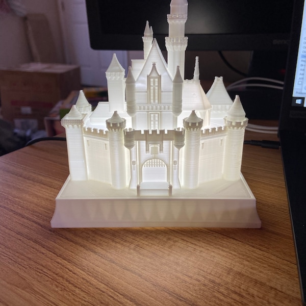 Sleeping Beauty Castle Night Light - Cake Topper - 3D Printed ...