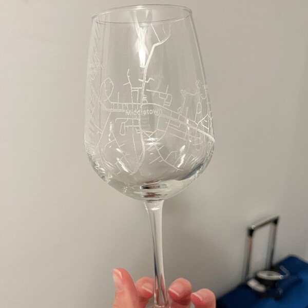 Custom City Map on Pint Glass, Whiskey Glass, Wine Glass, or Beer Can ...