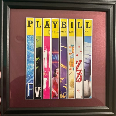 Custom Broadway Playbill Framed Art Collage Personalize It - Etsy